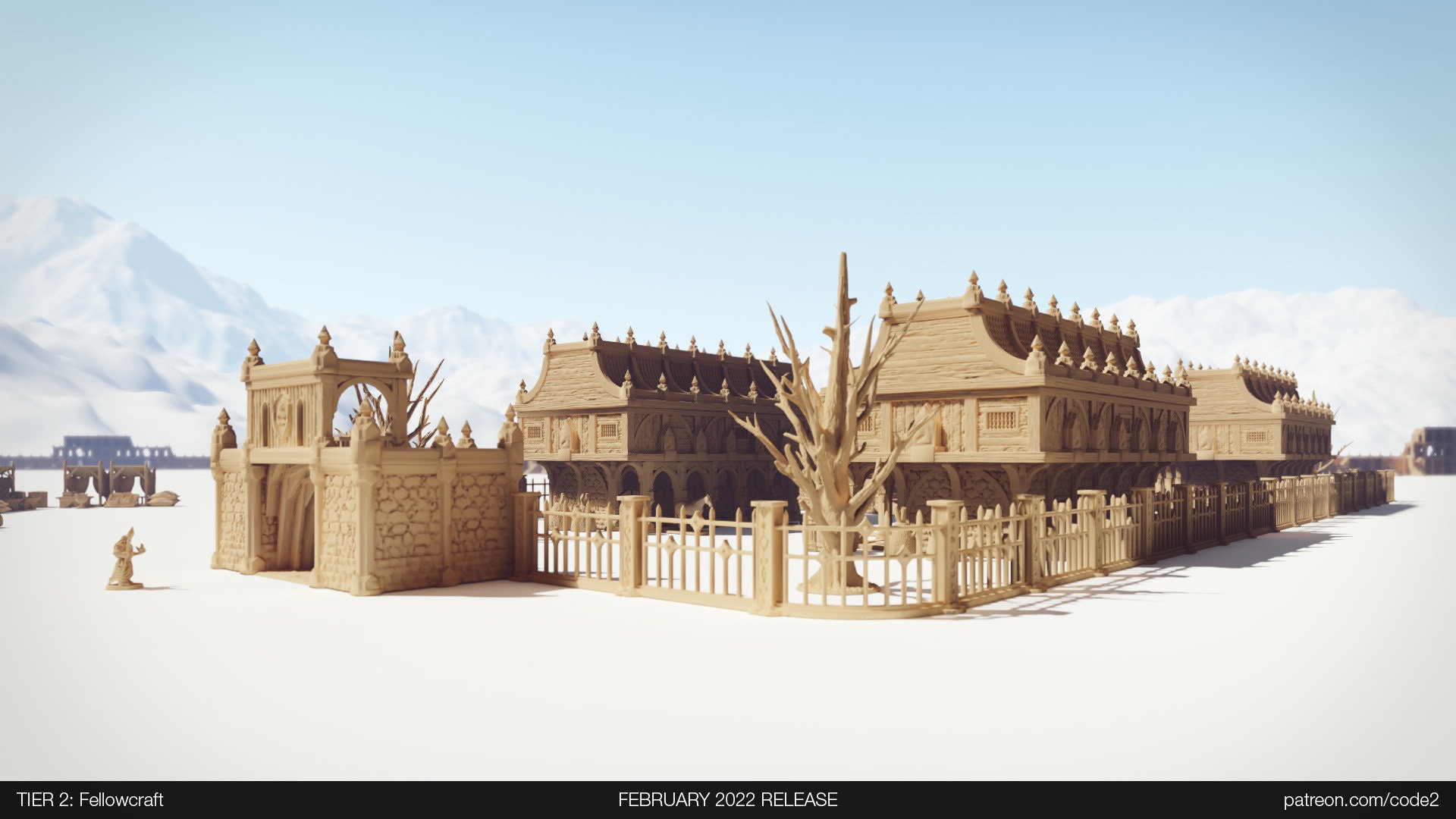 Medieval Fantasy Stables Terrain | 15mm 28mm 32mm Dnd Tabletop Building ...