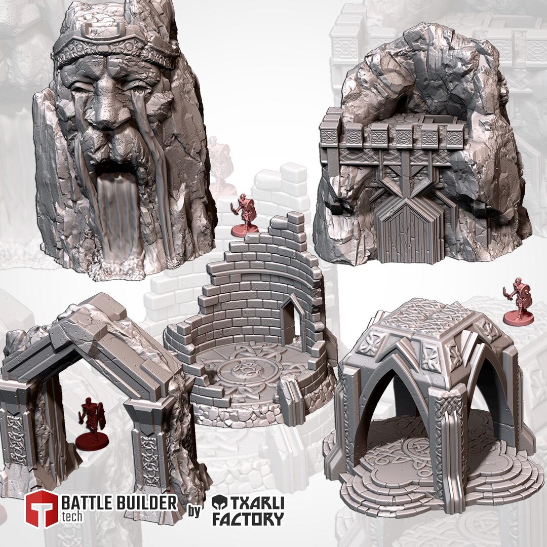 Dwarf Constructions (5 Models) | Post Apocalyptic | Wargames | Dnd ...