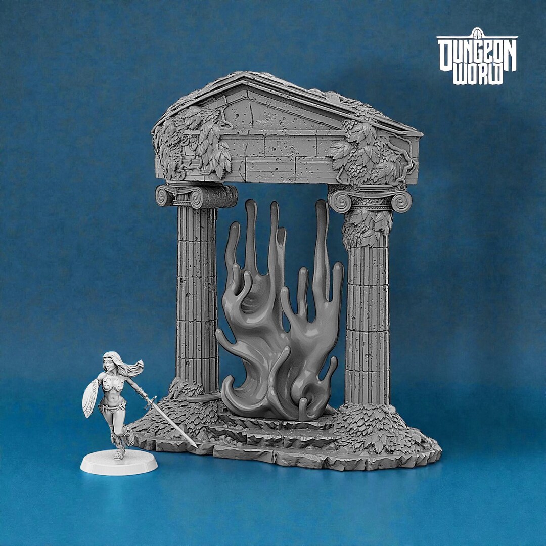 Ancient Greek Portal Arcane Gate Modular Terrain Dungeons and Dragons ...