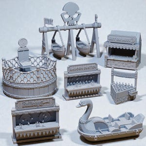Carnival Terrain Dnd | 28mm 32mm Fantasy Fair Rides | D&D, Pathfinder ...