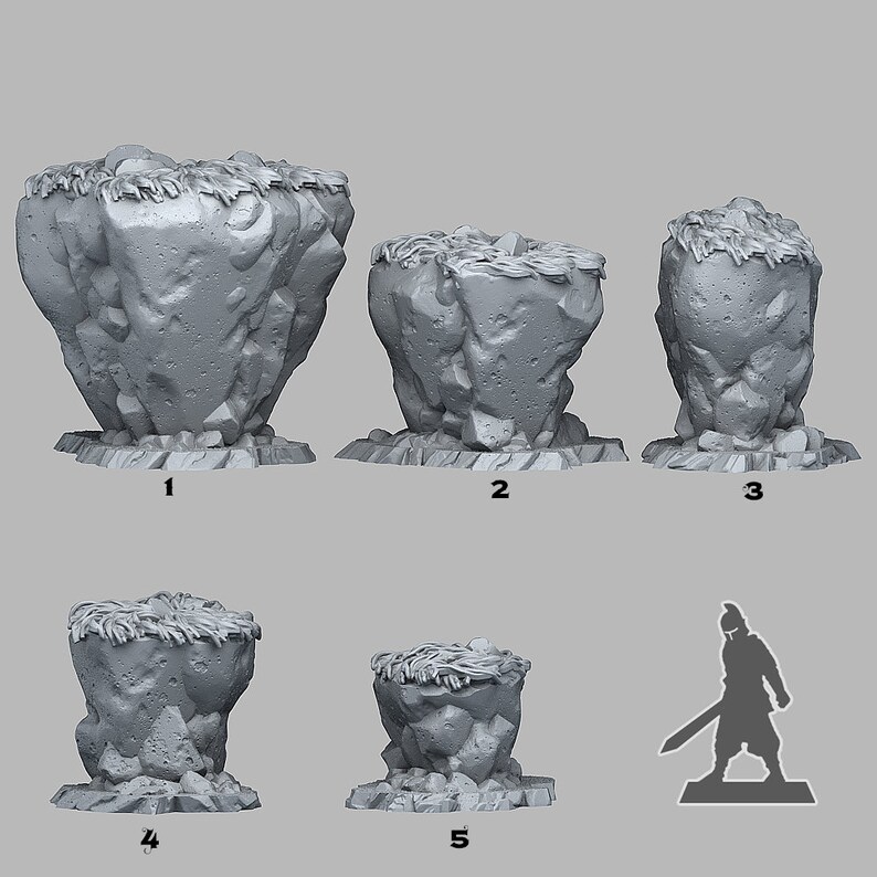 Fantasy Last Rocks 5 Models Fantastic Plants and Rocks by Print Your ...