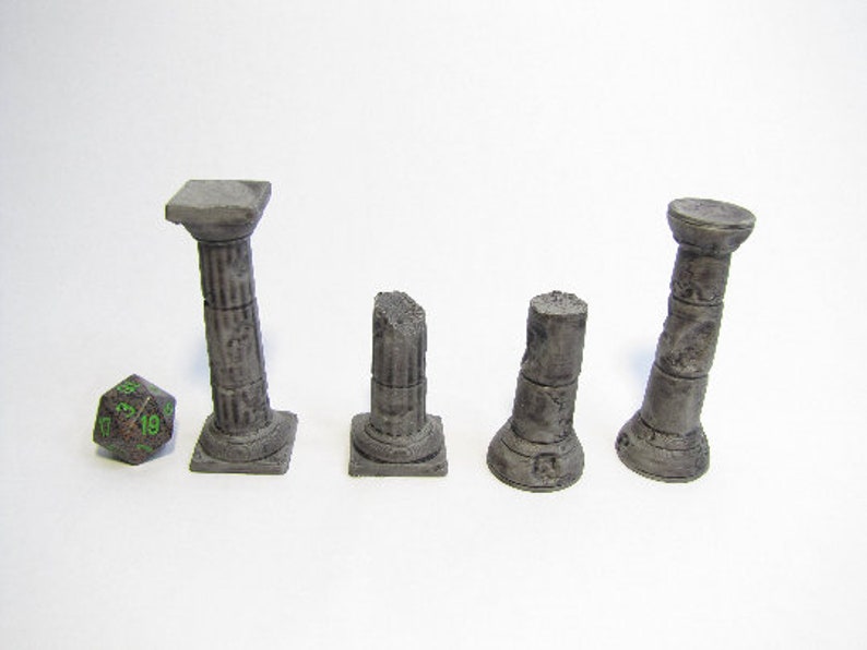 Modular Pillars 4x Set for Dungeons and Dragons D&D Pathfinder RPG 5e ...