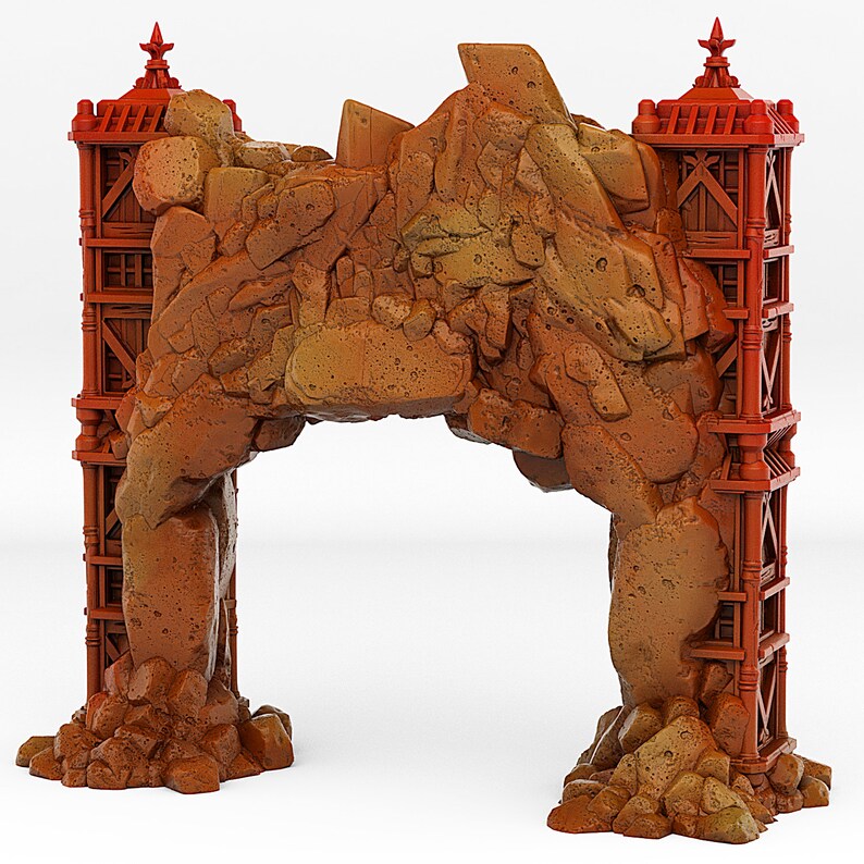 Ancient Asian Temple Portal Arcane Gate Modular Dungeons and Dragons ...