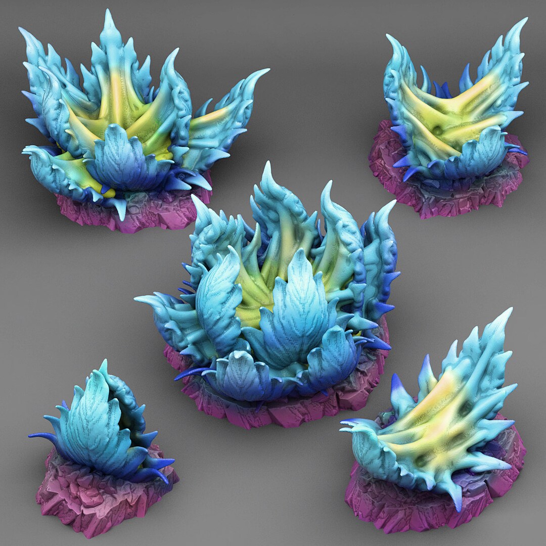 Alien Carnivorous Plants (5 Models) • Fantastic Plants and Rocks • by ...