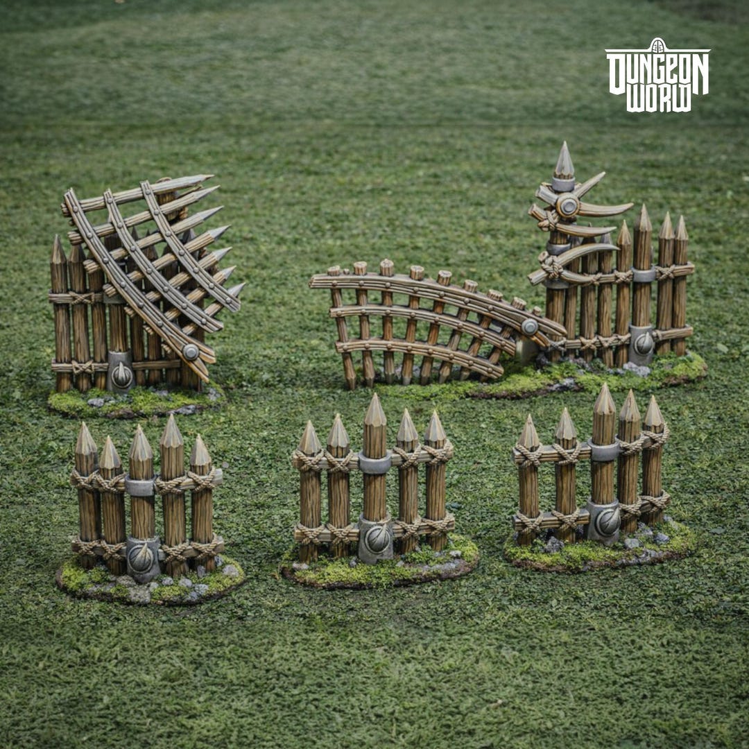 Orc Walls Gate Modular Terrain Dungeons and Dragons Pathfinder 15mm ...