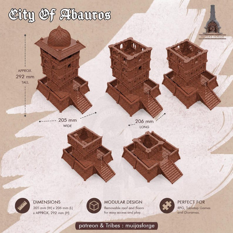 Dorfhaus Terrain DnD | 15 mm 28 mm 32 mm Fantasy Cottage Gebäude ...