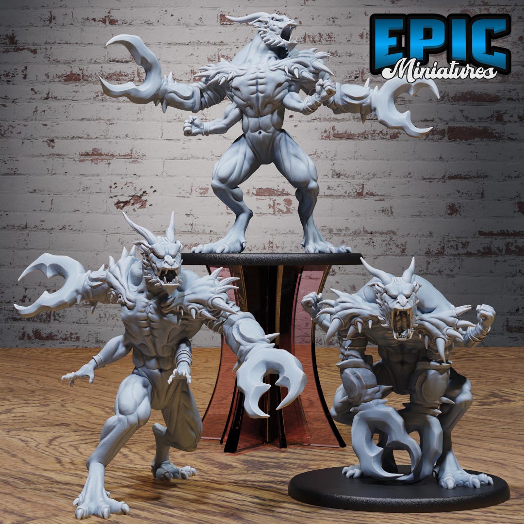 Glabrezu Classic (3 Poses) • Cultist Circle • EPIC Miniatures ...