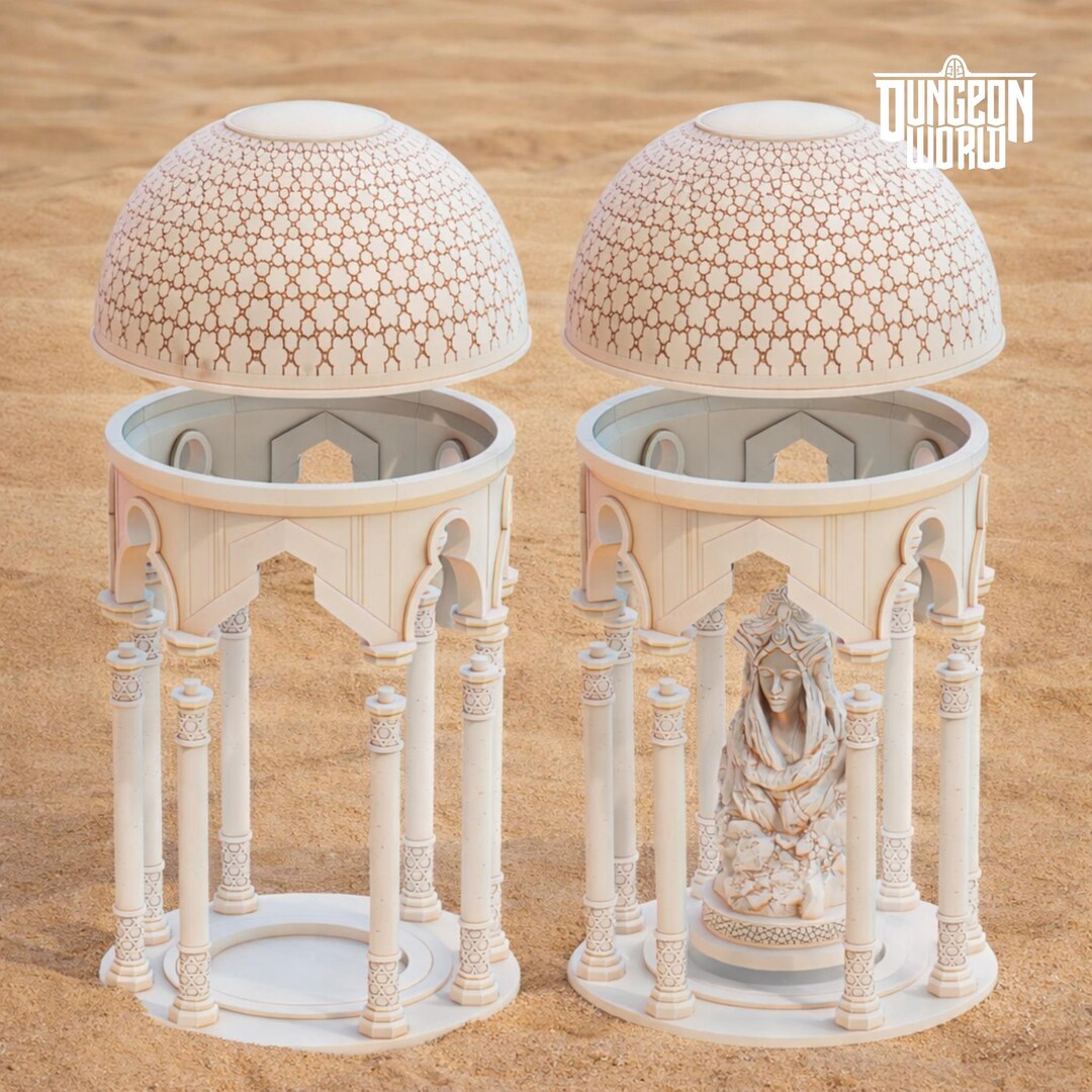 Oasis Shrine Desert Ruins | Ancient Fantasy Temple Terrain | Dnd ...