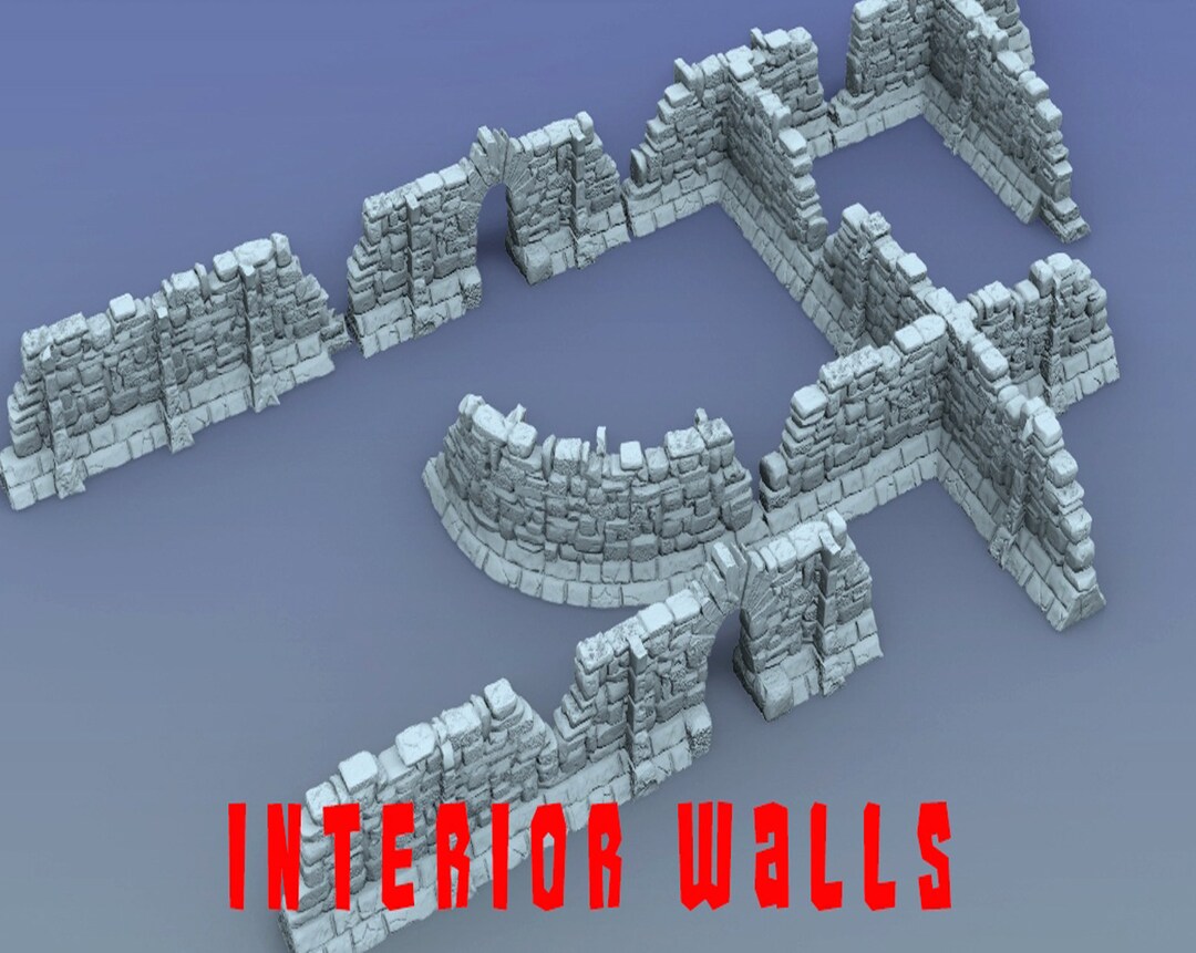 Amazing Curved Walls Set (modular) by Gamescape3d | Dungeons and ...