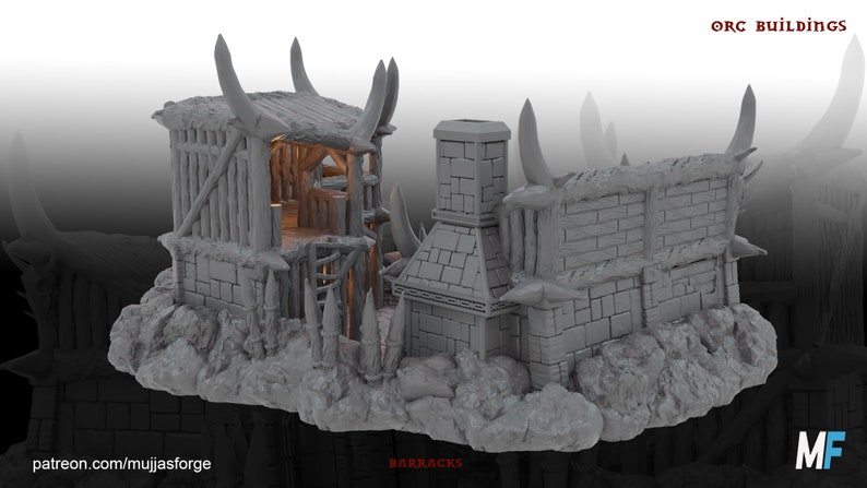 Orc Barracks by Mujja's Forge Dungeons and Dragons D&D - Etsy
