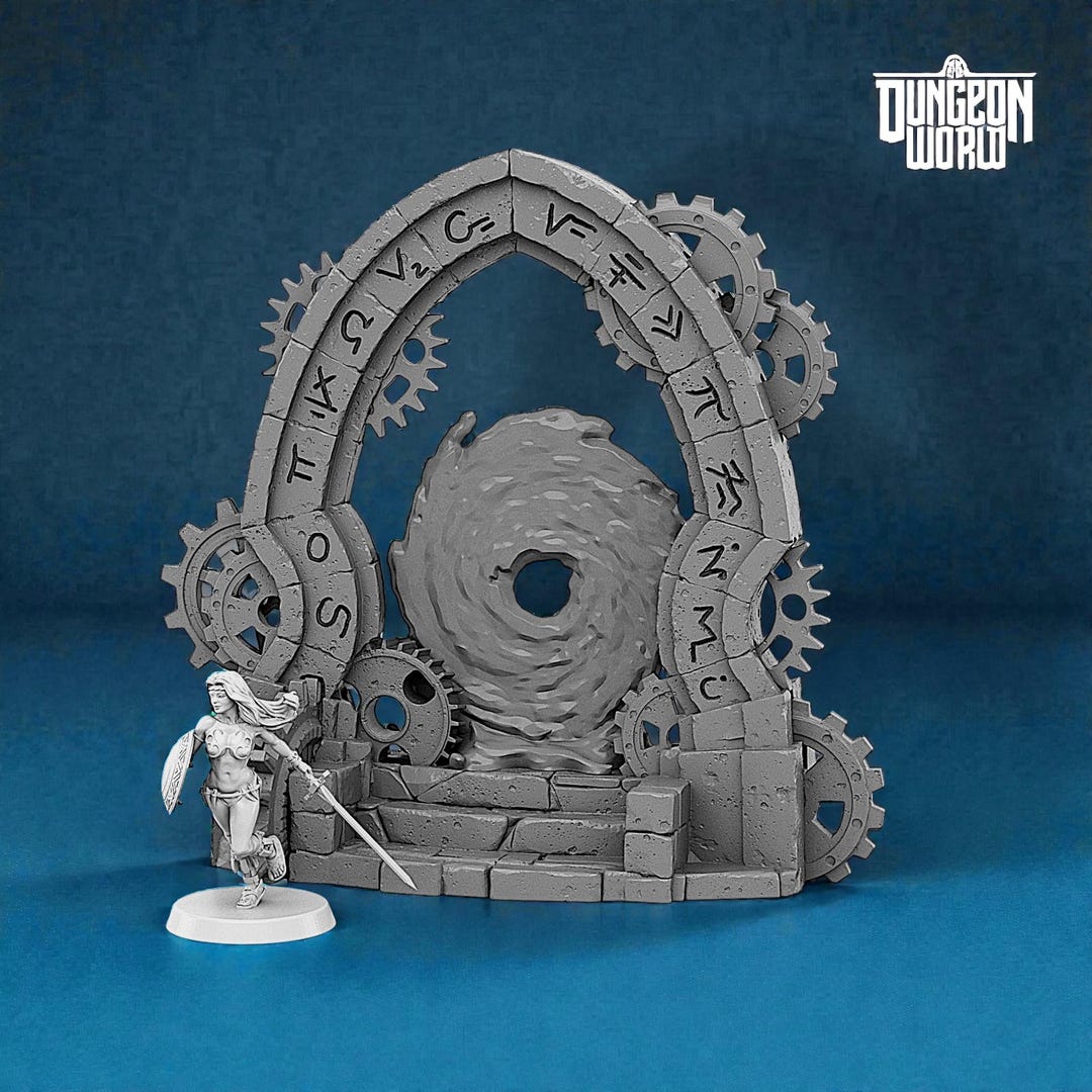 Clockwork Portal Arcane Gate Modular Terrain Dungeons and Dragons ...