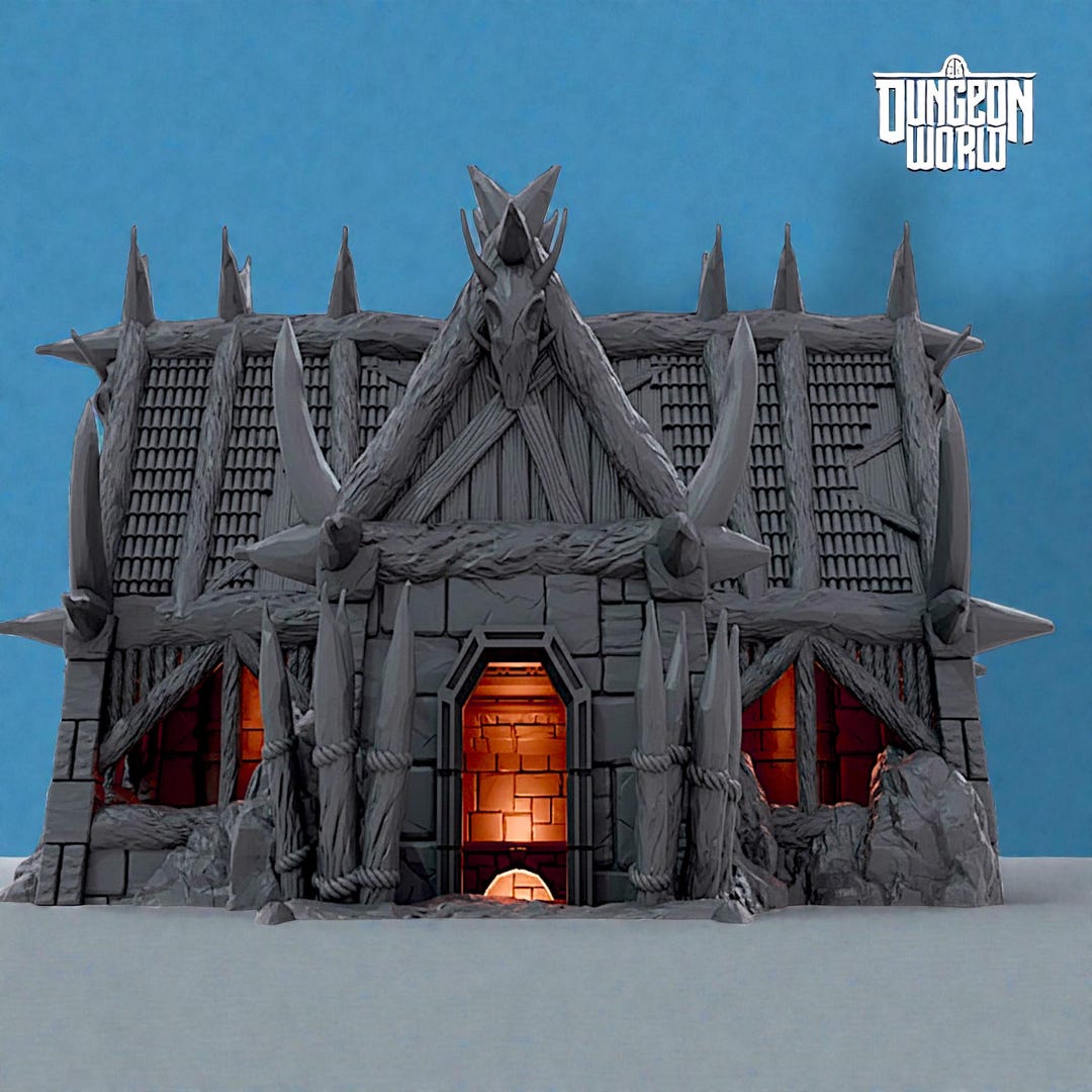 Orc Alchemist Workshop | 15mm 28mm 32mm Dnd Terrain | Fantasy Village ...