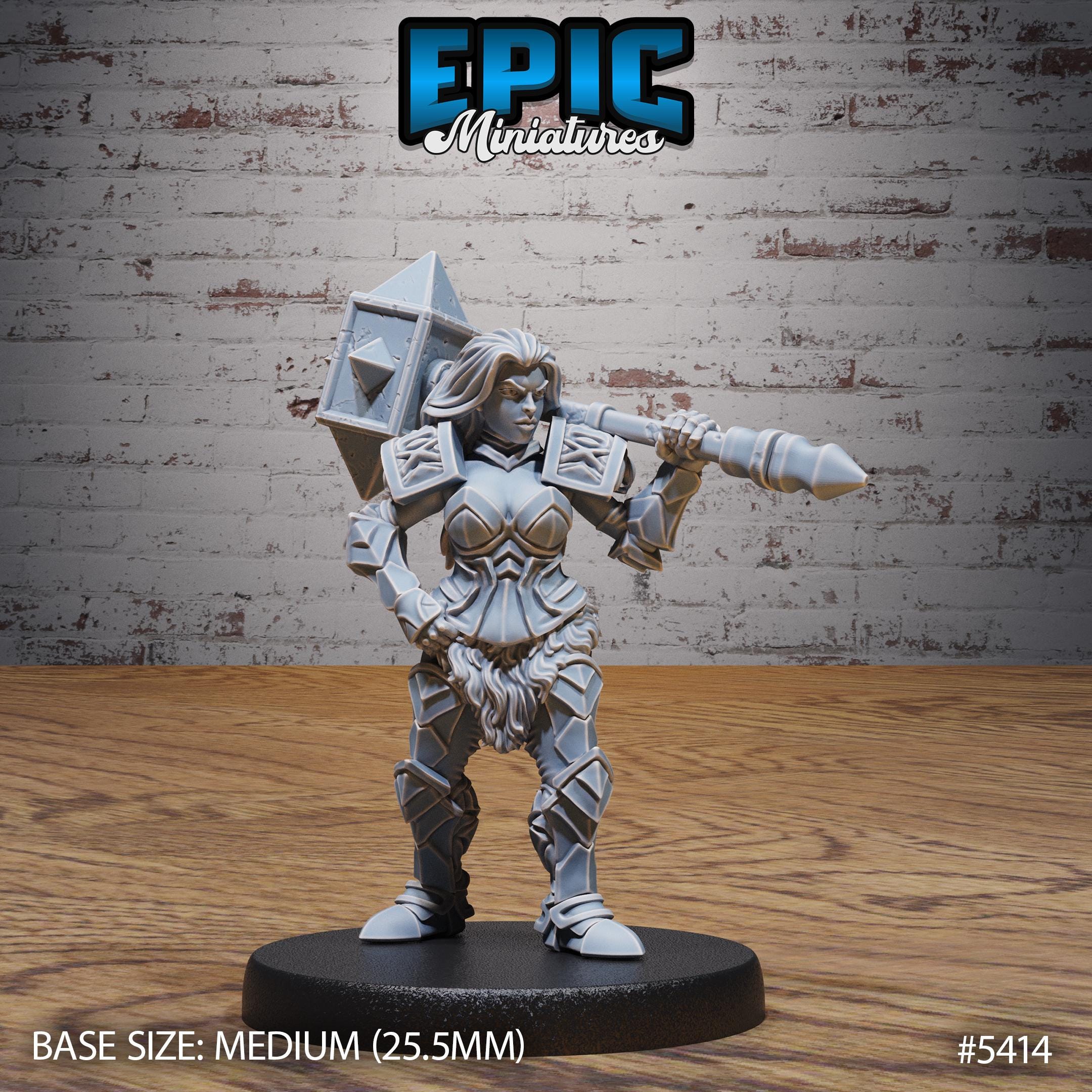 Dwarf Female Bandit (3 Poses) • Wild Bandits • EPIC Miniatures ...