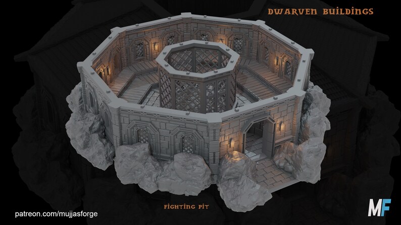 Dwarven Fighting Pit by Mujja's Forge Dungeons and Dragons D&D Wargames ...