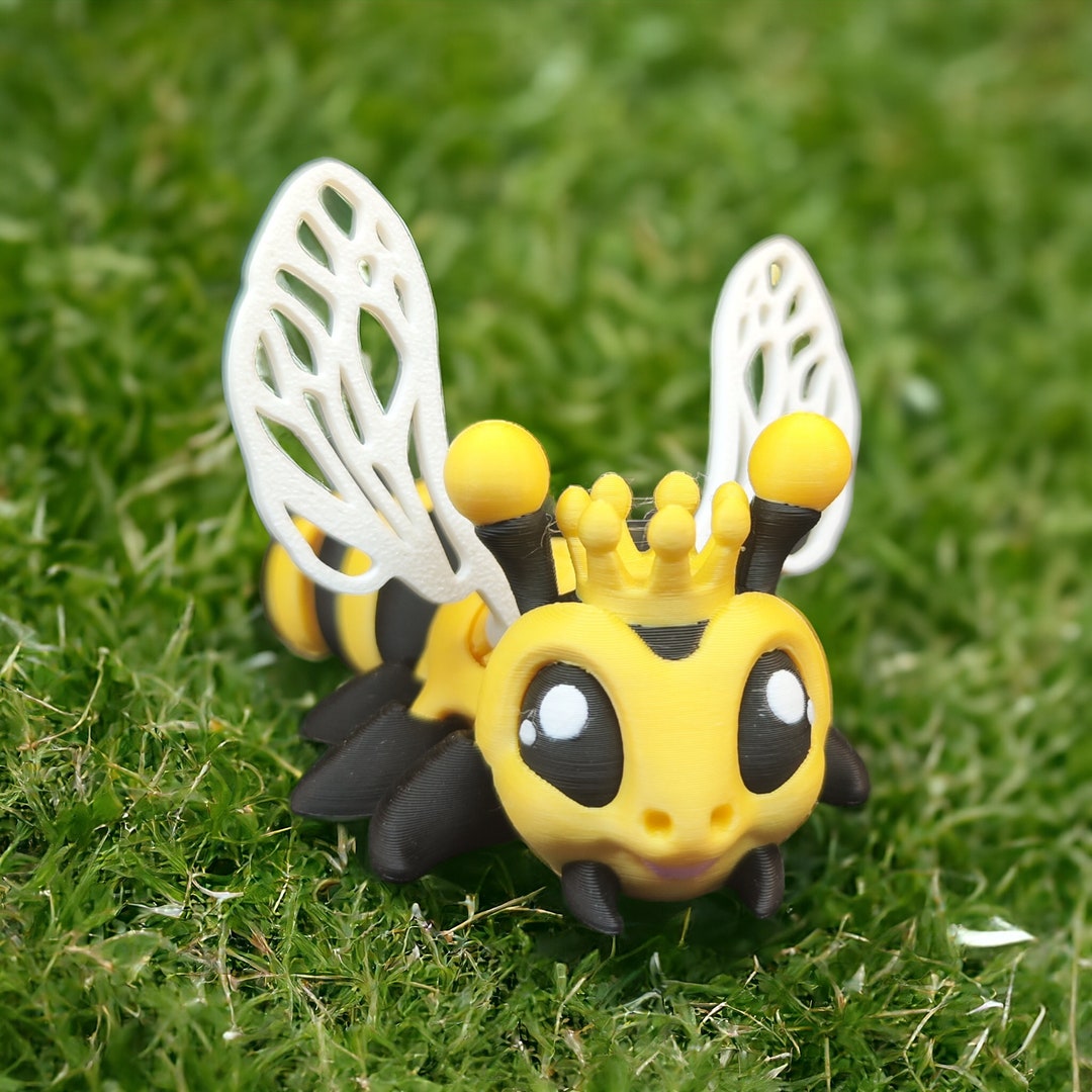 Articulated Queen Bee Multicolor 3D Print Children Toys Fidget Animal ...