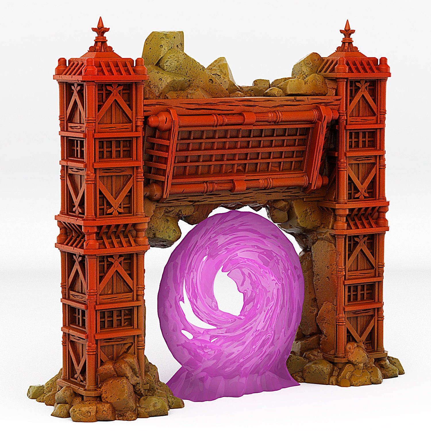 Ancient Asian Temple Portal Arcane Gate Modular Dungeons and Dragons ...