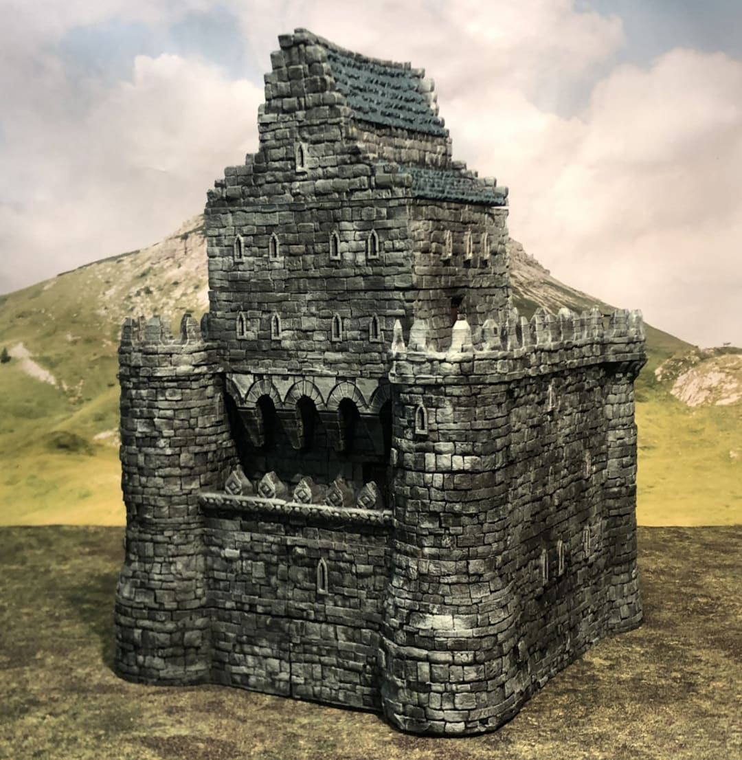 Castle Keep Terrain Stronghold Dungeons and Dragons 15mm 28mm 32mm - Etsy