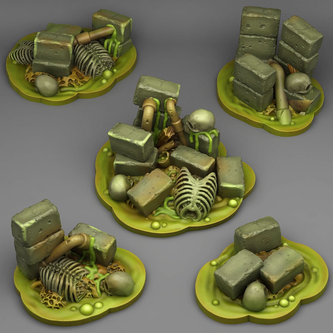 Toxic Modular Ruins – Corrupted Fantasy Scatter Terrain for Dnd ...