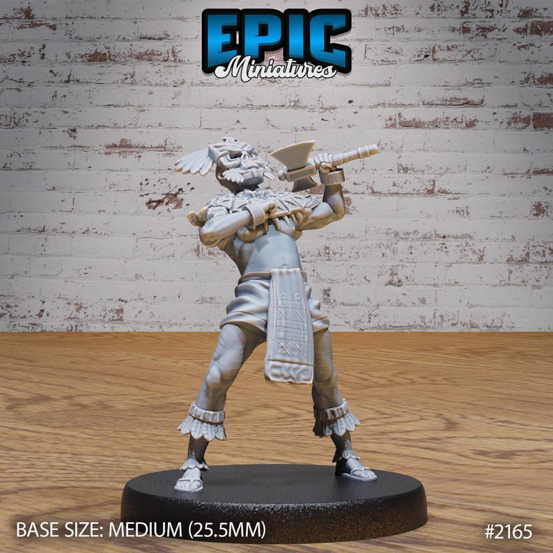 Jungle Tribe Resin Miniature • EPIC Miniatures, D&D, Wargames - Etsy