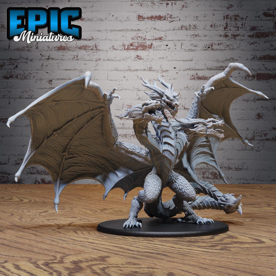 Trinity Horned Wyvern • Native Magic • EPIC Miniatures | Dungeons and ...