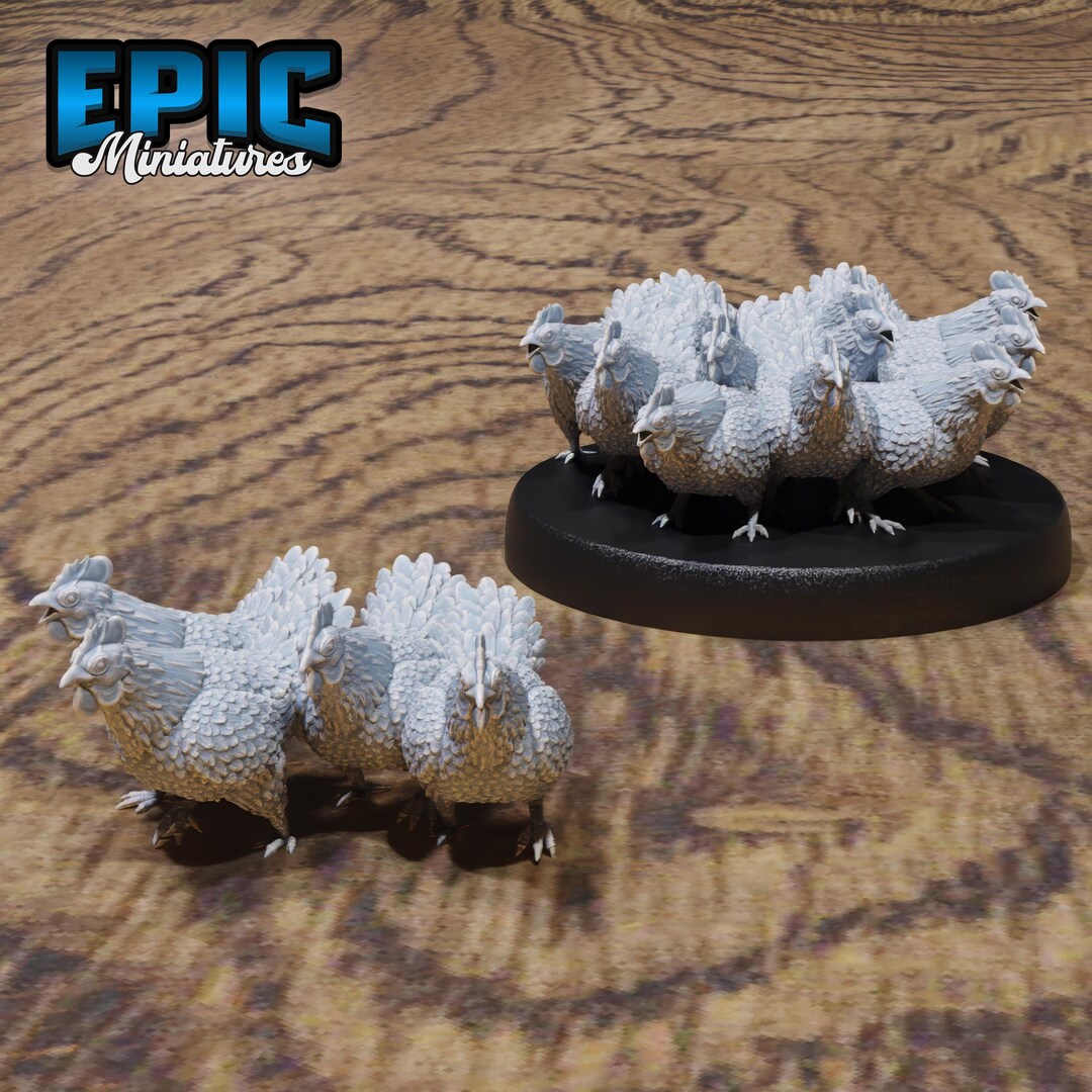 Chicken Swarm (2 Poses) • Wild Bandits • EPIC Miniatures | Dungeons and ...