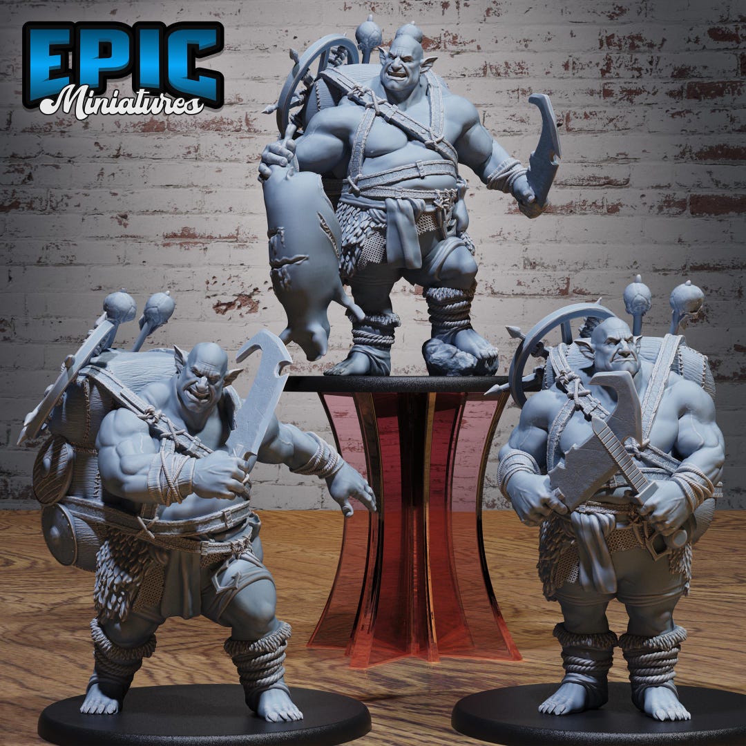 Ogre Butcher (3 Poses) • Monster Frenzy • EPIC Miniatures | Dungeons ...