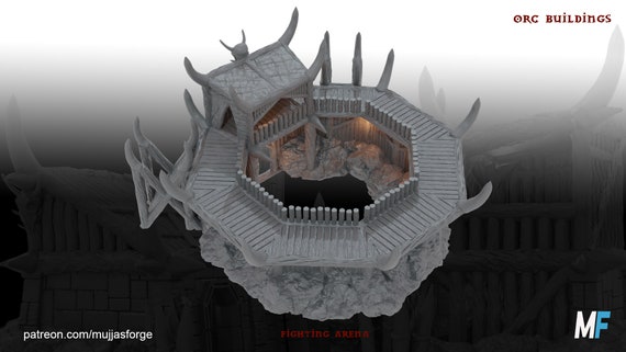 Orc Fighting Arena by Mujja's Forge Dungeons and Dragons - Etsy Australia