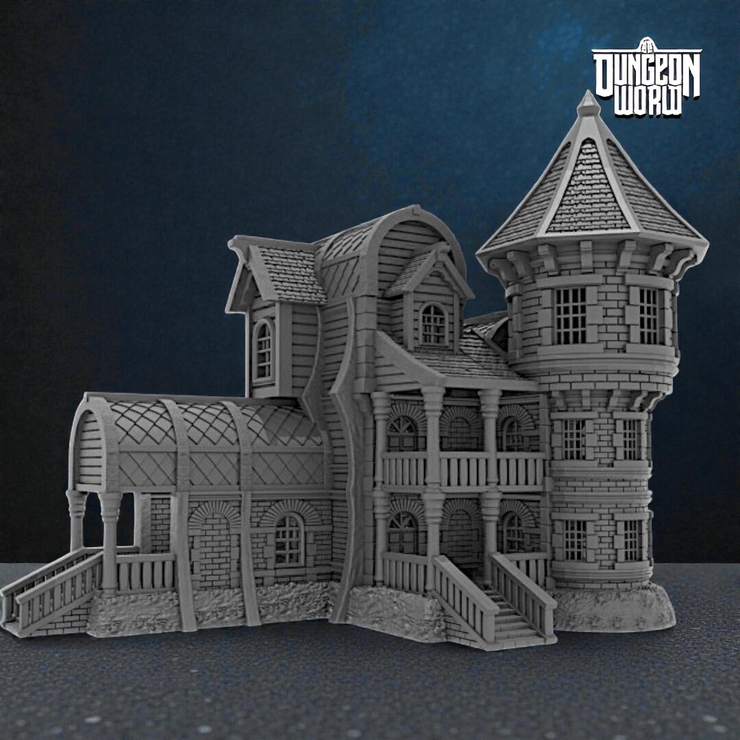 Noble Manor Terrain | 15mm 28mm 32mm Grand Fantasy House for Dnd & RPG ...