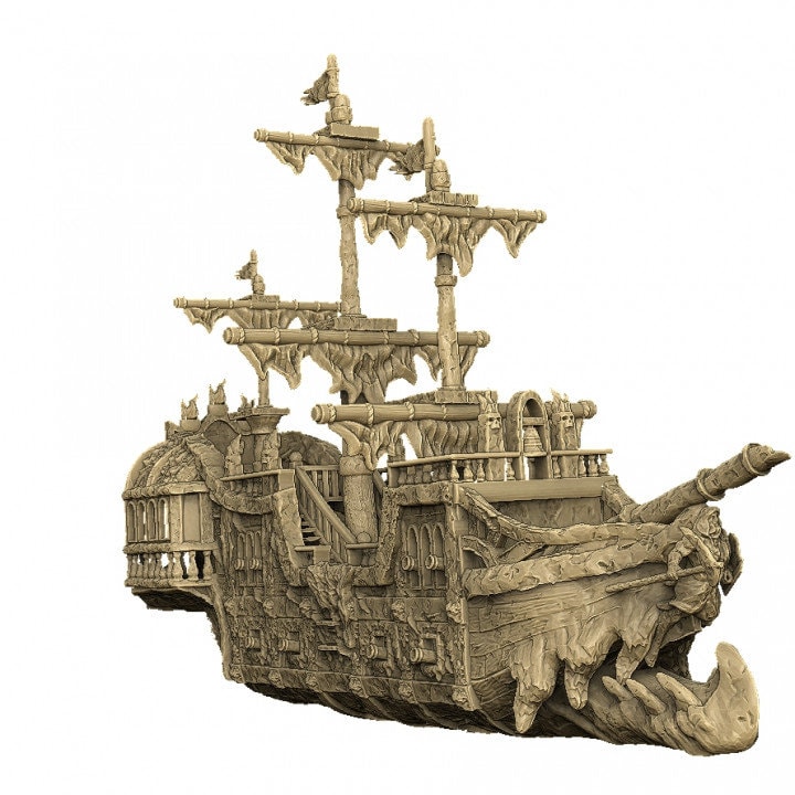 Ghost/cursed Pirate Ship the Tale of the Cursed Pirates by - Etsy