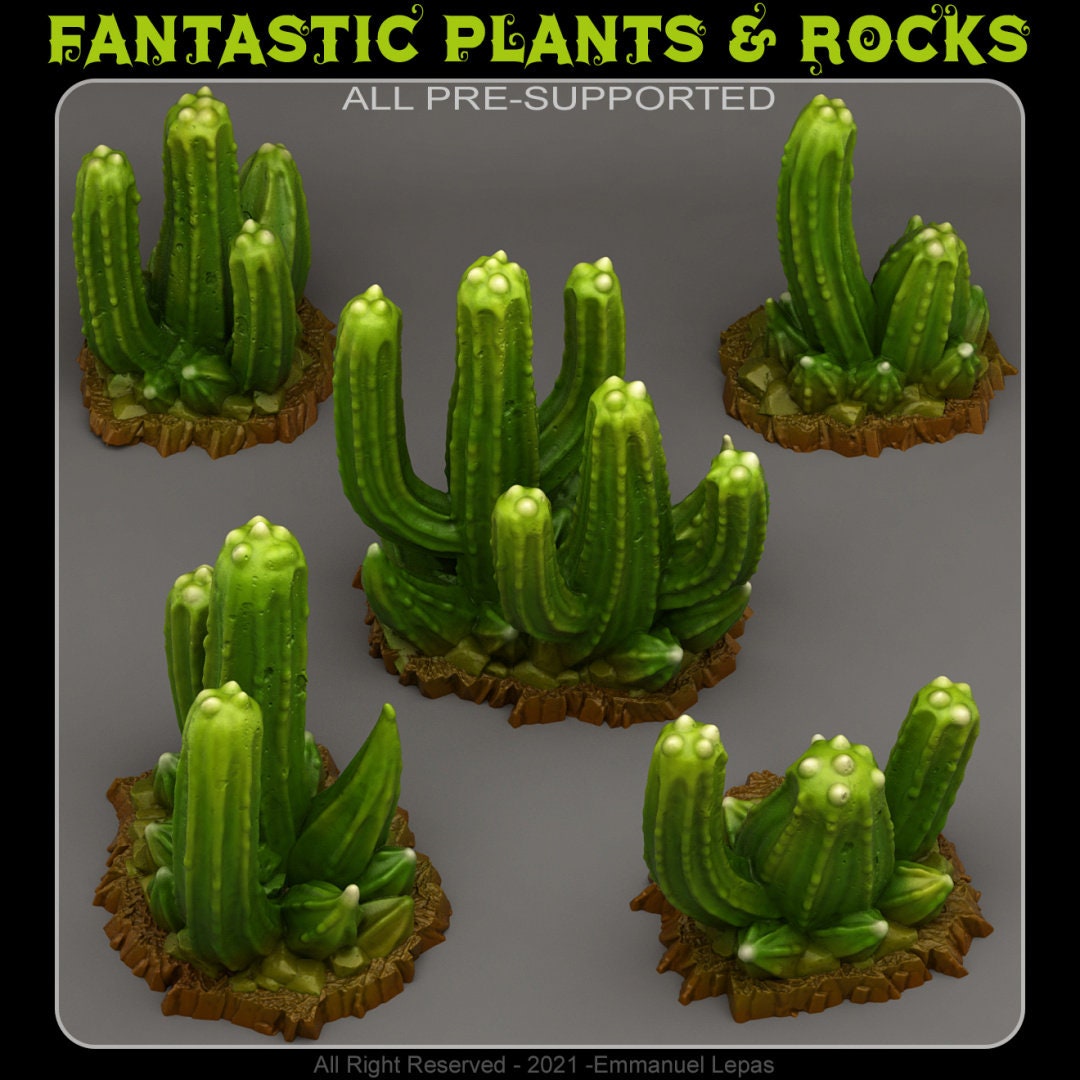 Poisonous Cactus (5 Models) by Print Your Monsters | Dungeons and ...
