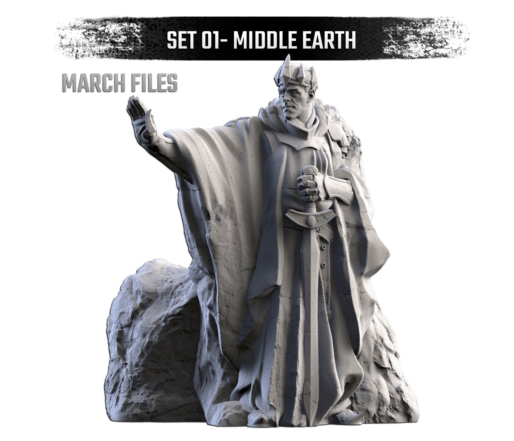 Colossal Fantasy Statues & Monument Ruins – Middle-earth Style Terrain ...