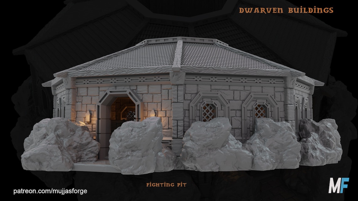 Dwarven Fighting Pit by Mujja's Forge Dungeons and Dragons D&D Wargames ...