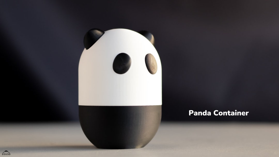 Panda Container Home Decor Multicolor 3D Print Children Toys 3D Art - Etsy
