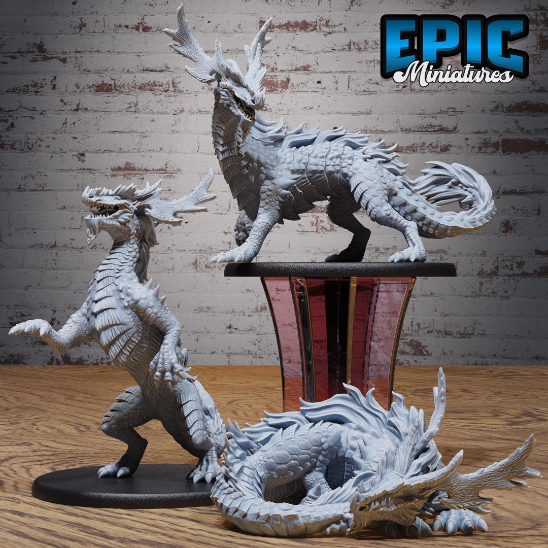 Forest Drake Resin Miniature • Epic Miniatures, D&D, Tabletop Wargame ...