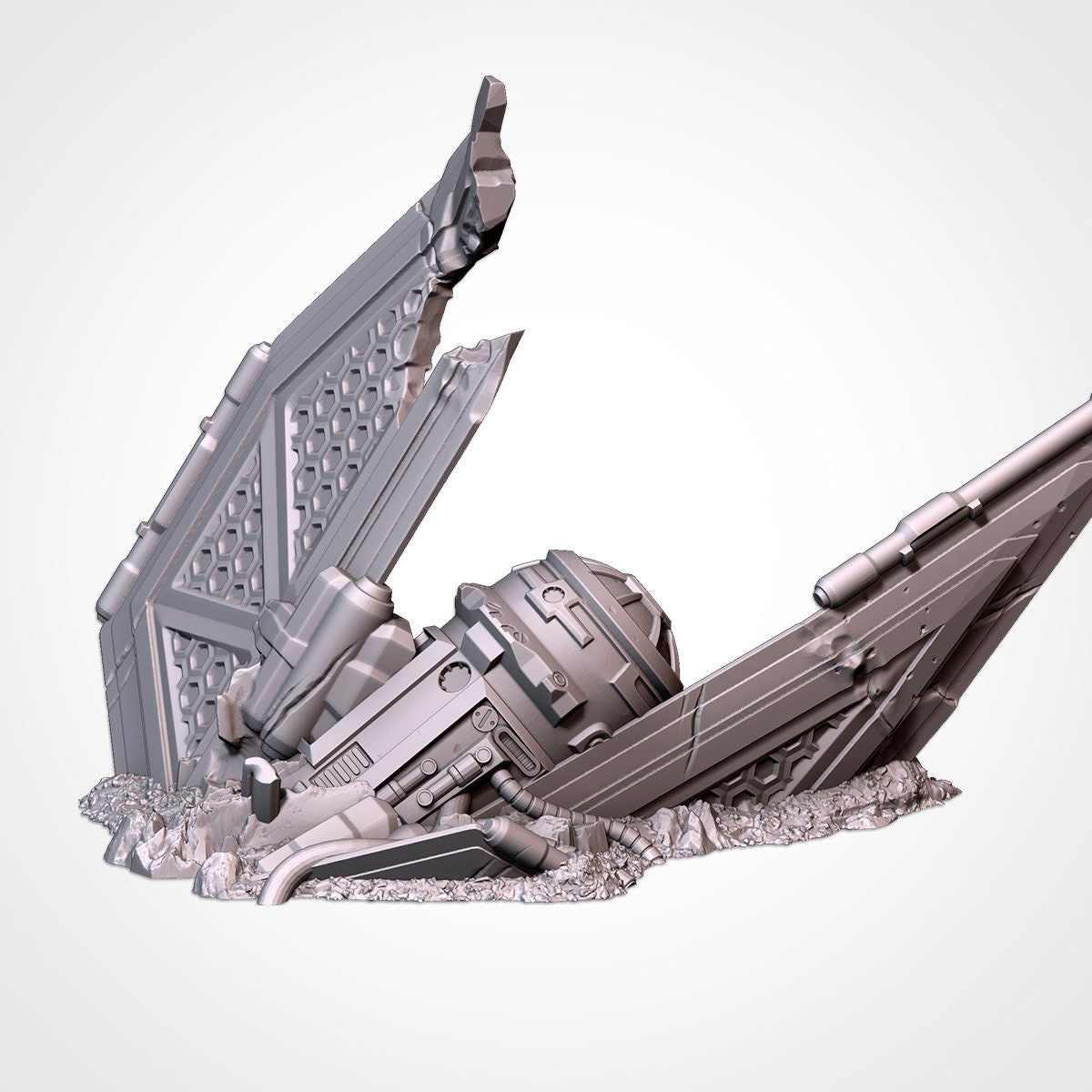 Crashed Spaceships 7 Models by Txarli Factory Post Apocalyptic Wargames ...