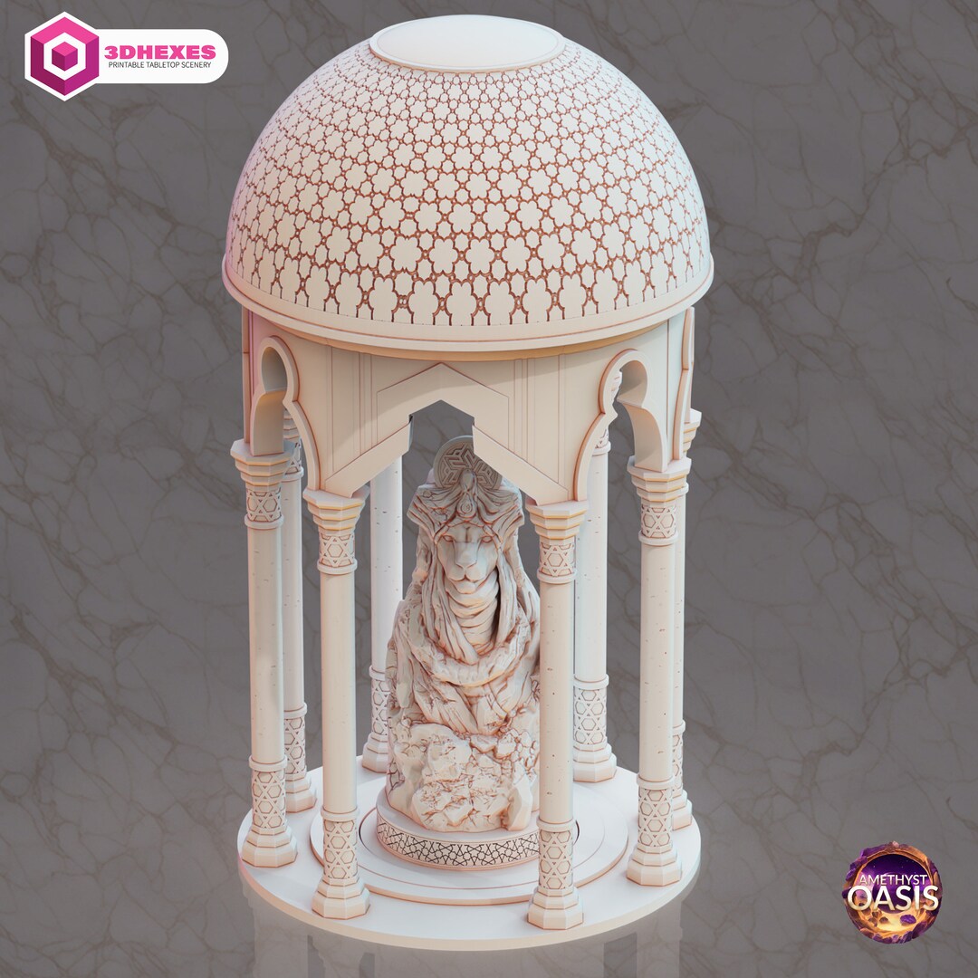 Oasis Shrine (4 Models) • Amethyst Oasis • by 3DHEXES | Dungeons and ...