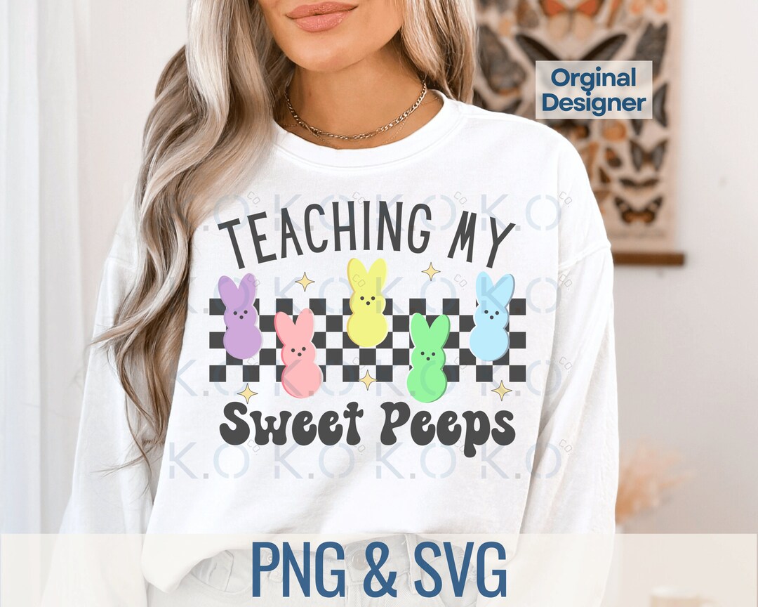 Retro Easter Teacher Peeps PNG, SPED (digital Download) - Etsy