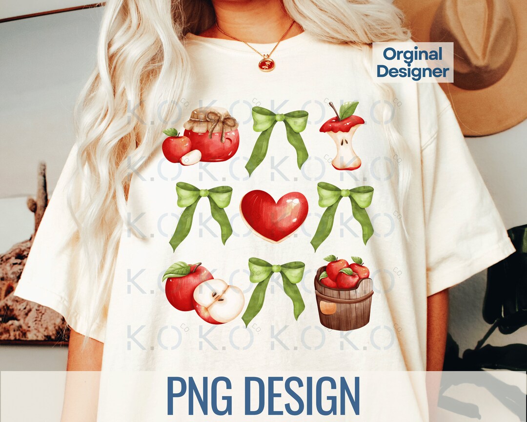 Apple Coquette Png, Coquette Aesthetic Svg, Apple Png, Fall Shirt Png ...