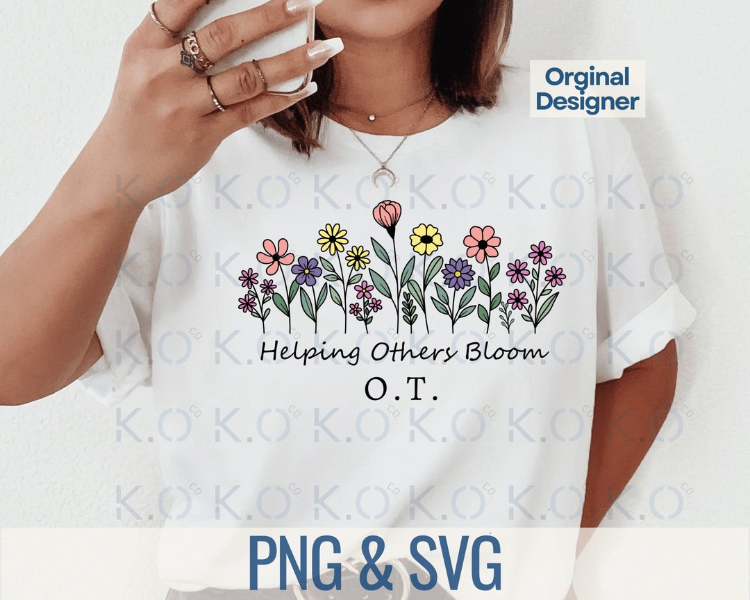 Floral OT Design, Occupational Therapy, PNG SVG (digital Download) - Etsy