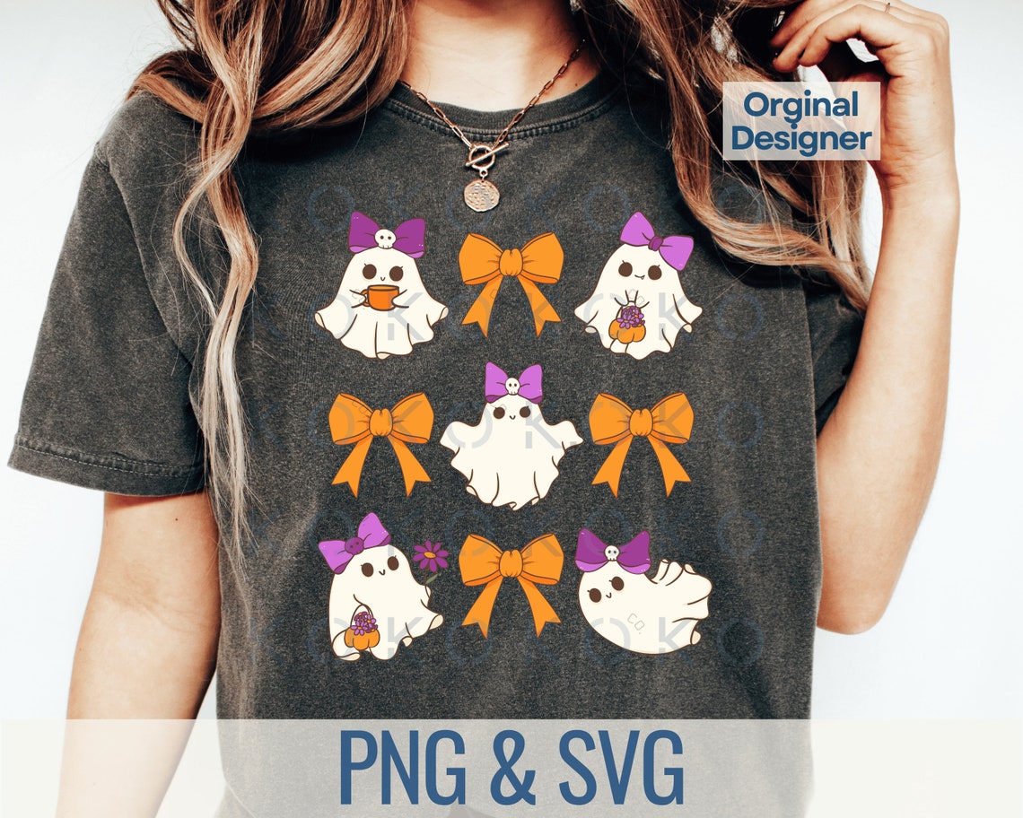 Halloween Coquette Png, Coquette Aesthetic Svg, Halloween Ghost Png Svg ...