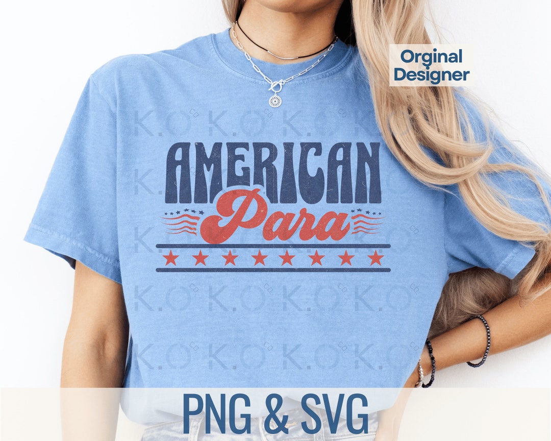 All American Para, July 4th Para Svg, 4th of July Para Png, Para ...