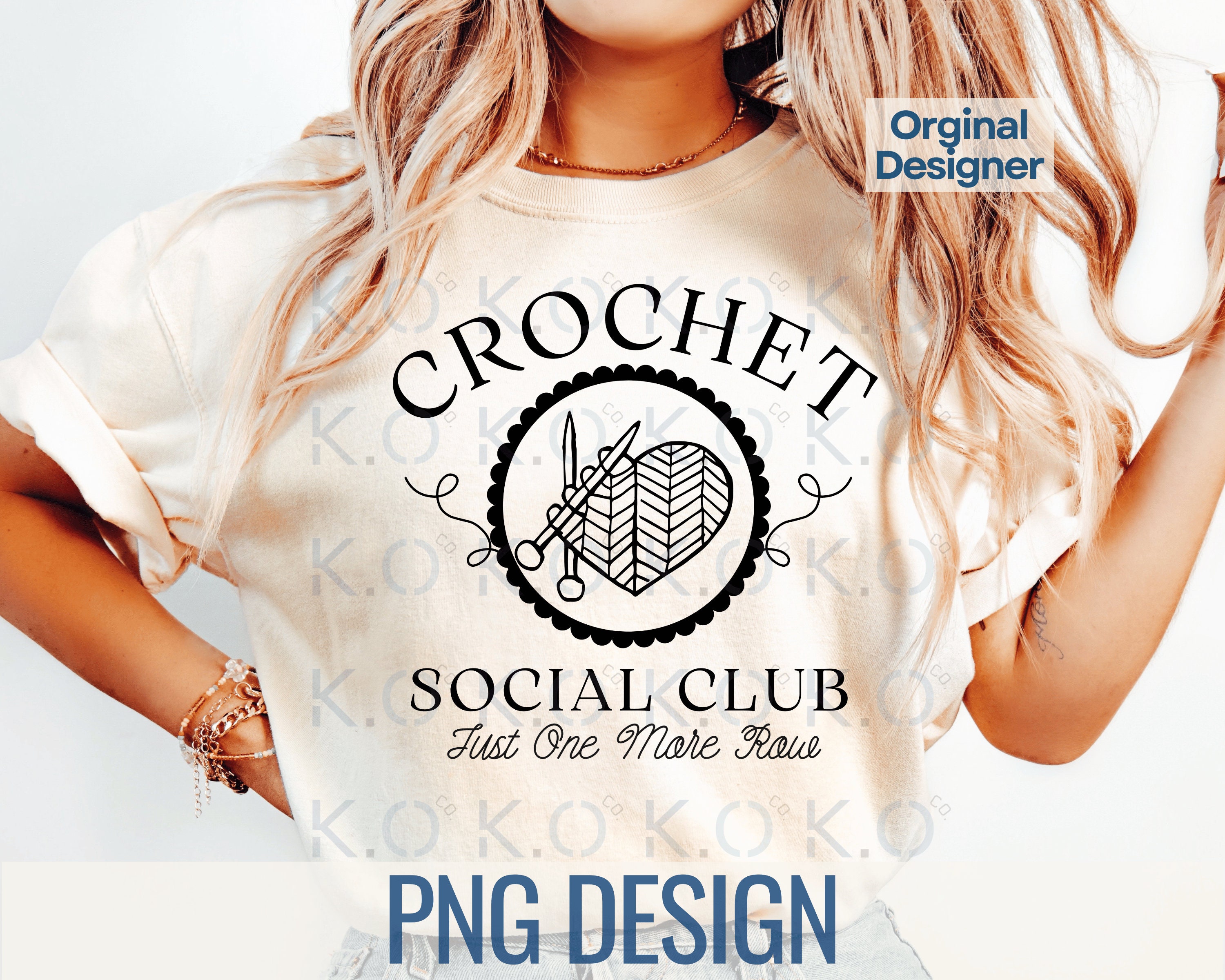 Crochet Social Club PNG Design, Knitting Clipart (digital Download) - Etsy