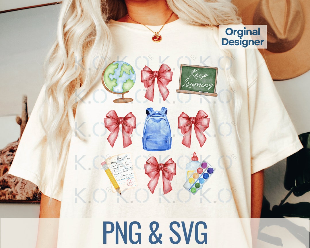 Teacher Coquette PNG, Retro Shirt Design (digital Download) - Etsy