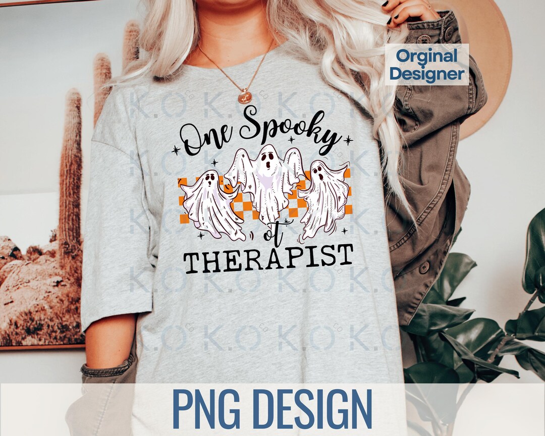 Halloween Spooky Therapist Ghost PNG Design (digital Download) - Etsy