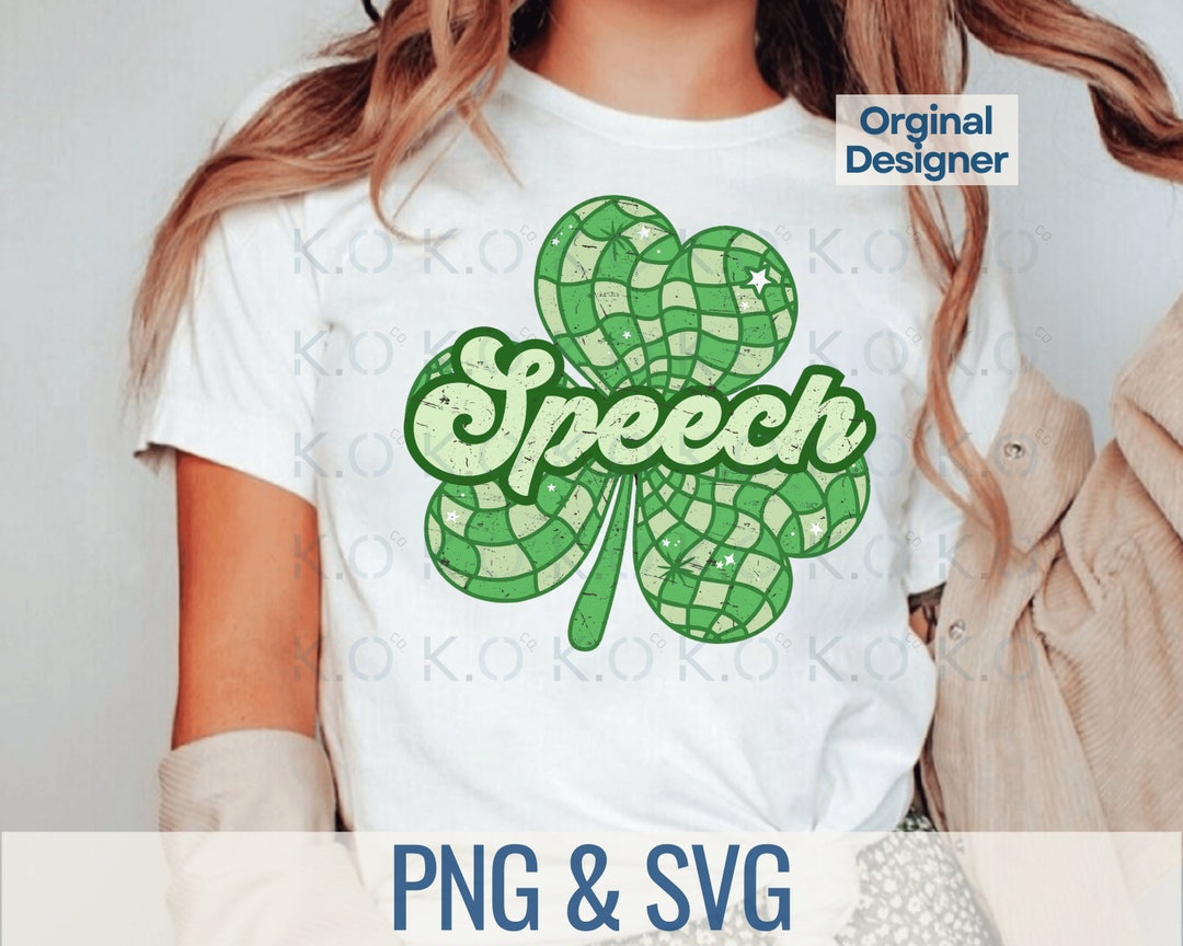 Speech St Patricks Day, Speech Therapy Png, Speech Therapy Svg, Retro ...