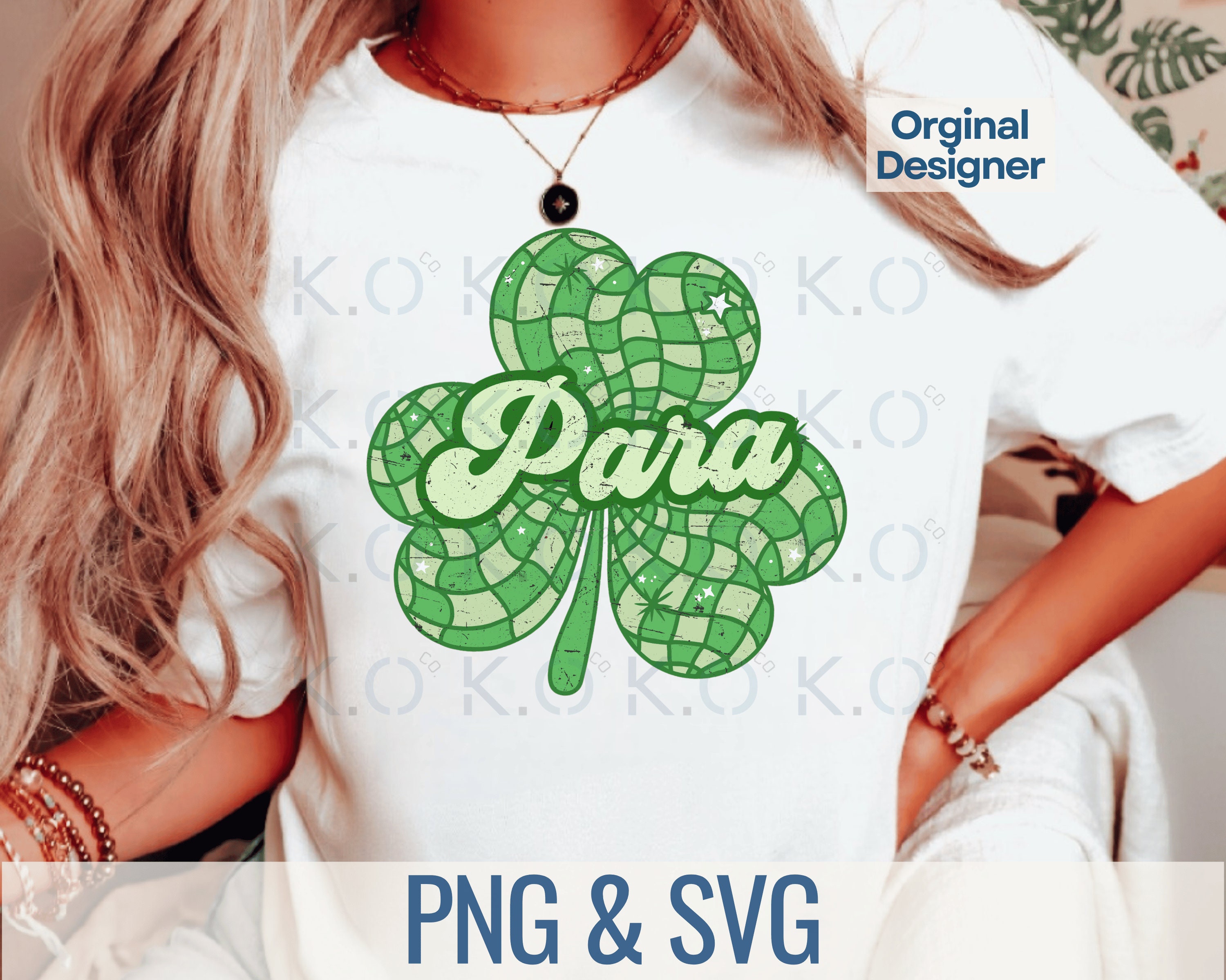 Para Png St Patricks, Retro Clover PNG Sublimination, Para Png, Sped ...
