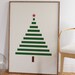Minimal Christmas Tree Wall Art, Geometric Christmas Tree Printable ...