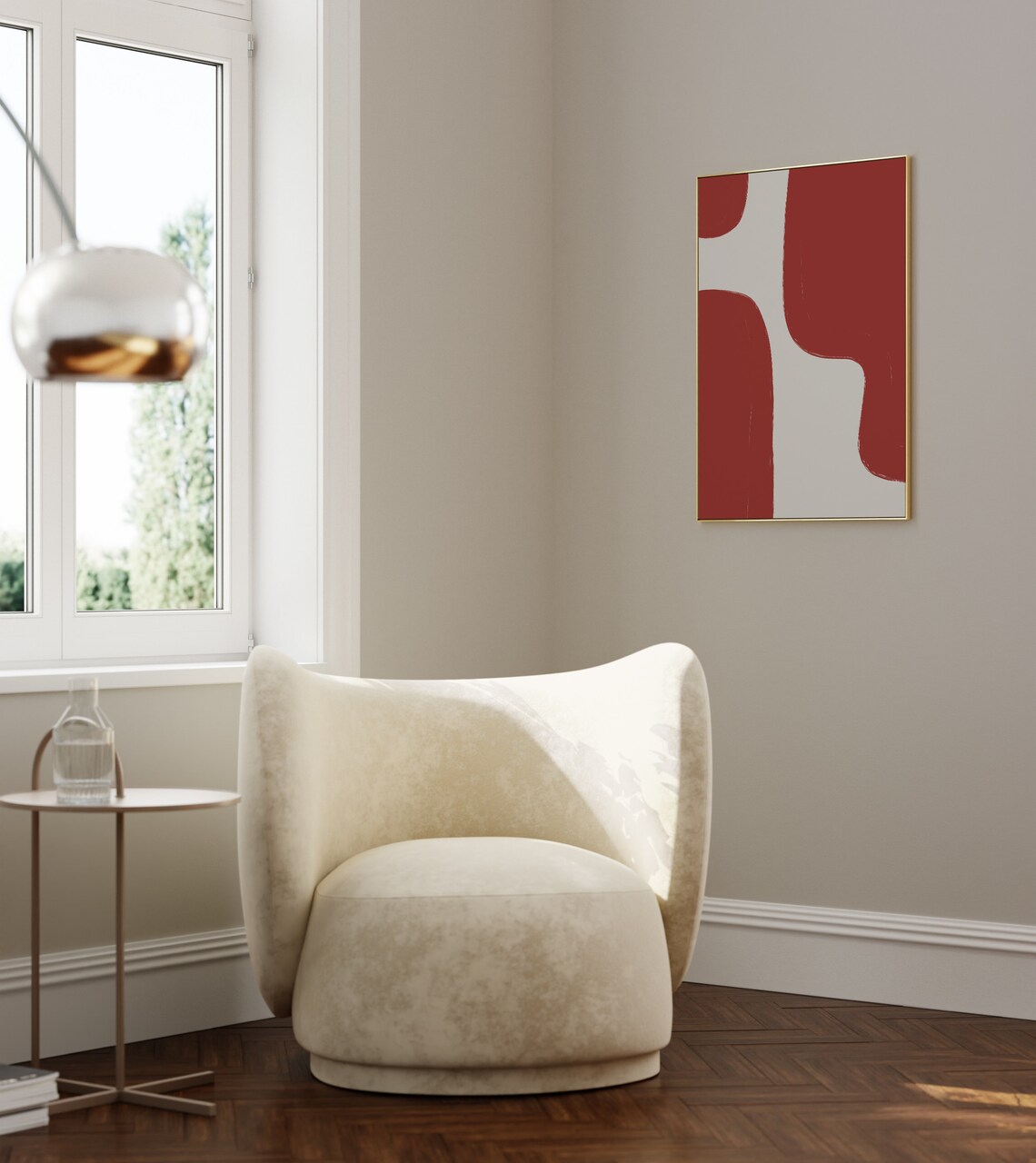 Red Abstract Art Prints Brush Strokes Printable Wall Art Red - Etsy