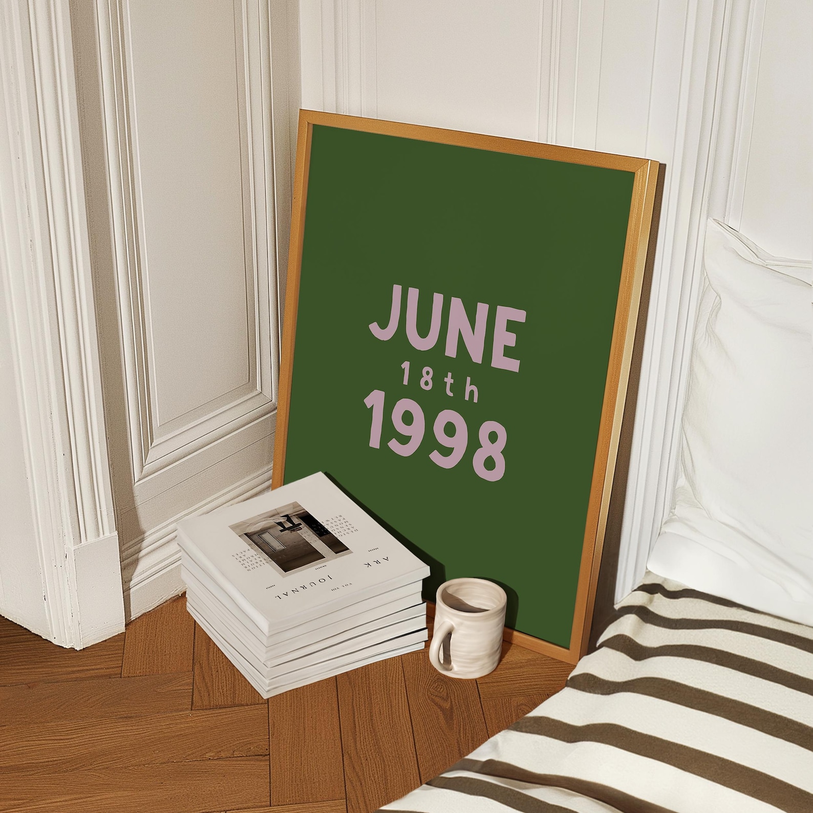 Custom Date Art Print, Special Date Wall Art, Customizable Birth Year ...