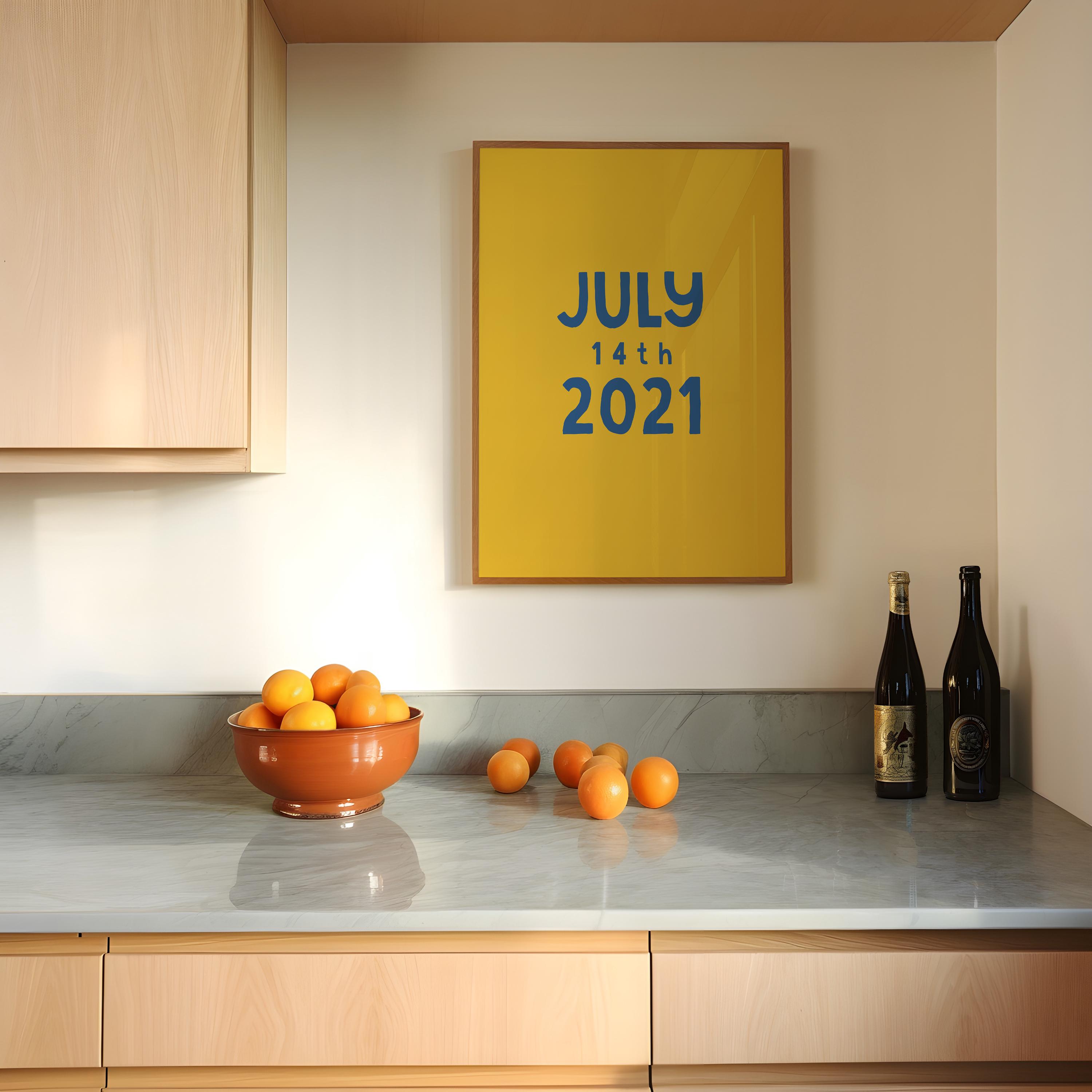 Custom Date Art Print, Special Date Wall Art, Customizable Birth Year ...